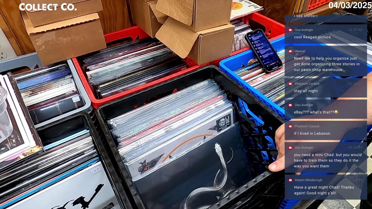 LIVE Vinyl Record Sale (Thursday, 04/03/2025) - YouTube