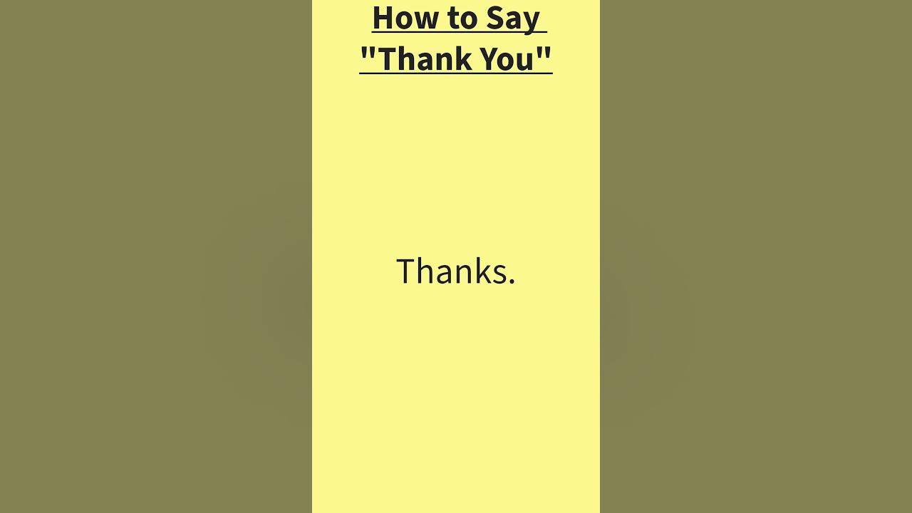 How To Say Thank You In English learnenglish englishforbeginners how-to-say-thank-you-in-english-learnenglish-englishforbeginners