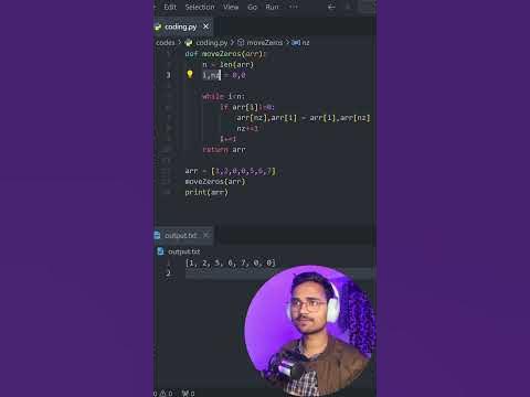 Day- 24/120- Move Zeros to End | Cracking/Solving Striver's AtoZ Sheet ...