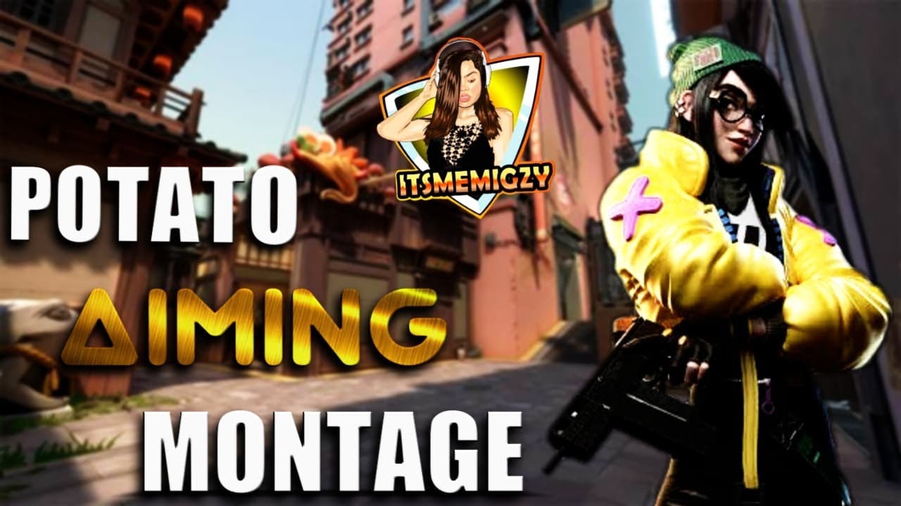 POTATO AIMING IN VALORANT MONTAGE! - YouTube