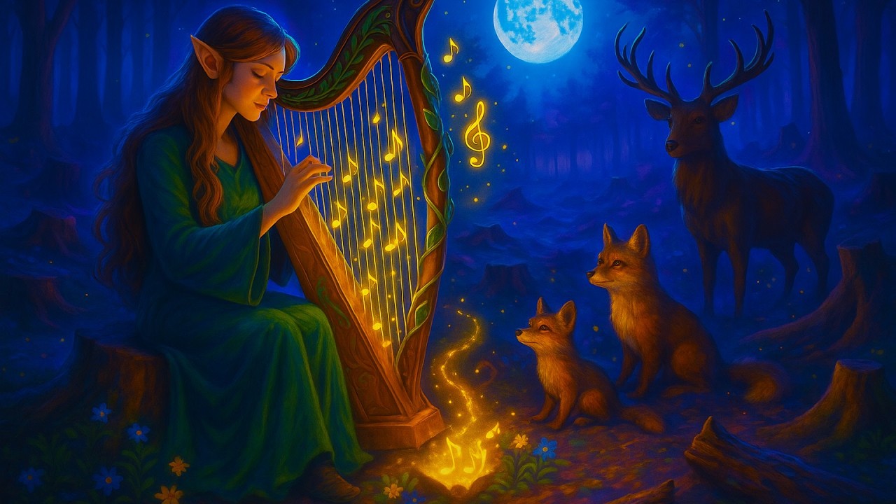 🏰 Epic Medieval-Fantasy Exploration | The Harp in the Moonlight - YouTube