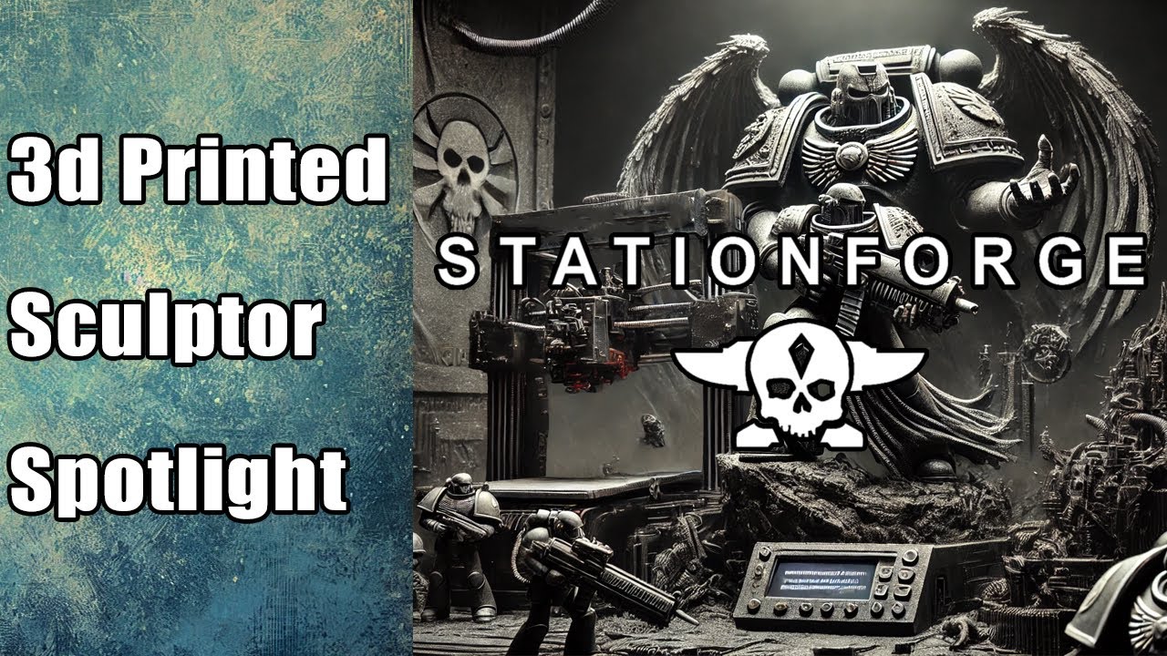 Warhammer 40k 3D Sculptor Spotlight Station Forge - YouTube