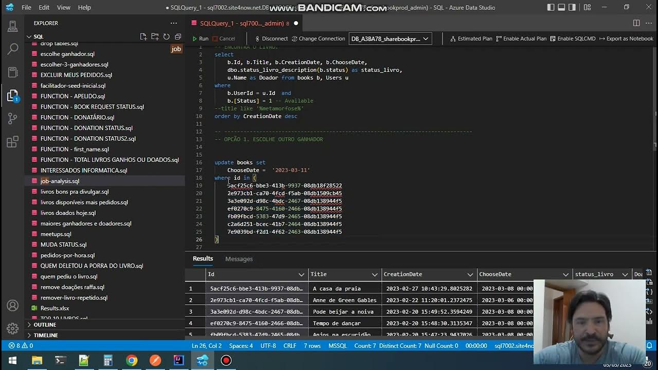 Multi line edit no Azure data studio - YouTube