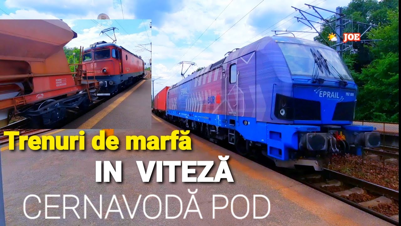 Trenuri de marfa - In Viteza / CERNAVODA POD - YouTube