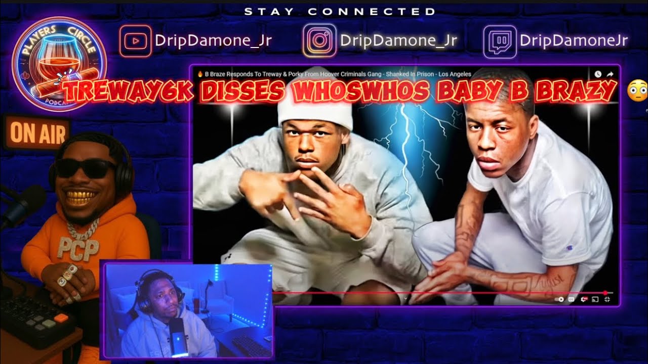 TreWay6k disses WhosWhos Baby B Brazy says he got Sliced up over Face ...
