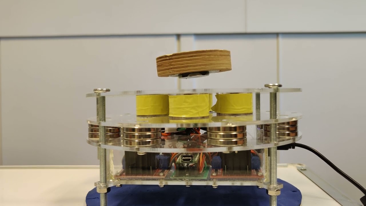 Magnetic levitation platform - YouTube