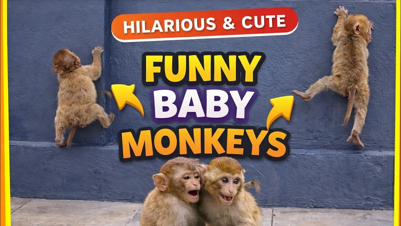 Funny monkeys 😂😂||Baby monkey||Funniest wildlife Animals video #monkey ...