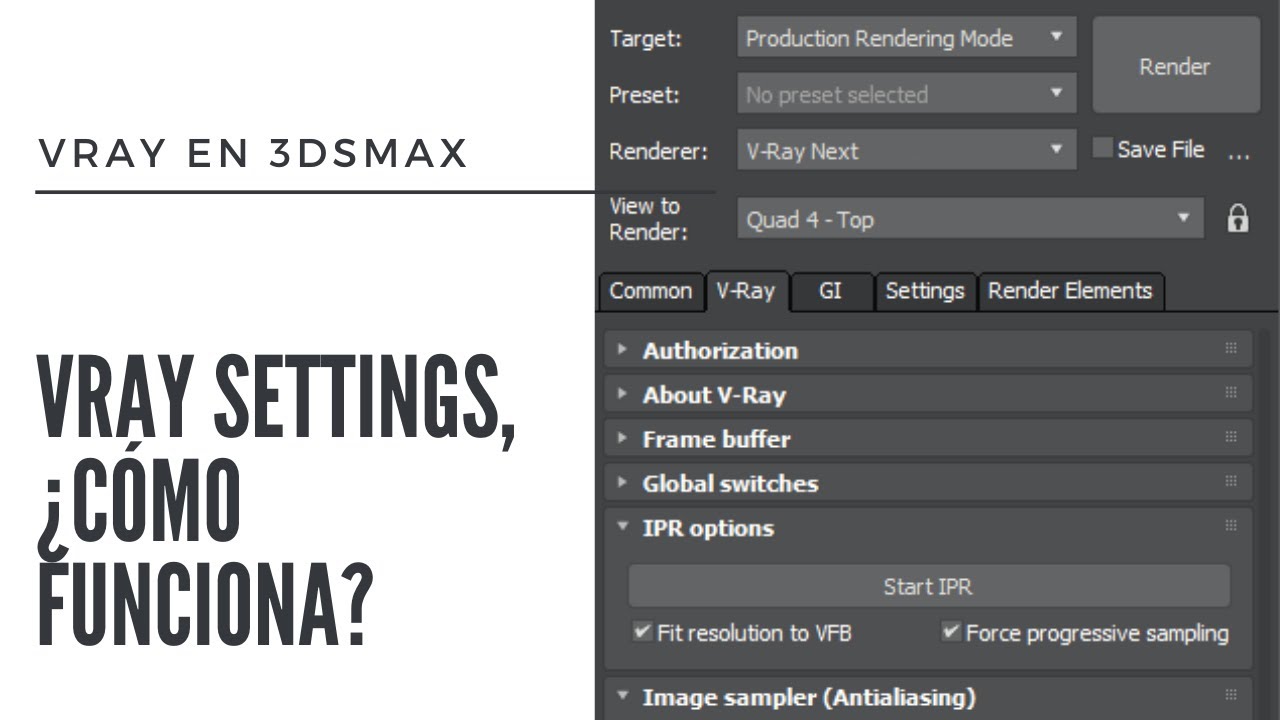Vray Settings, ¿Cómo funciona? ¿Qué es? (Vray en 3dsmax). - YouTube