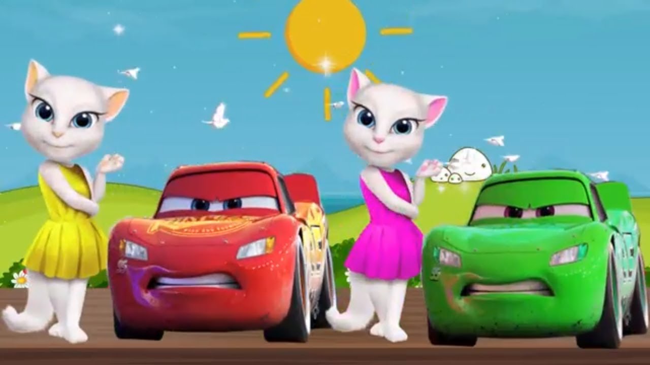 Wrong Eyes Wrong Colors Talking Angela Disney Cars 3 Mcqueen Learn ...