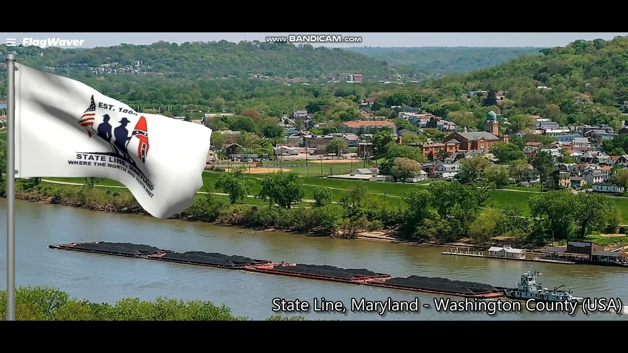State Line, Maryland Flag - Washington County - YouTube