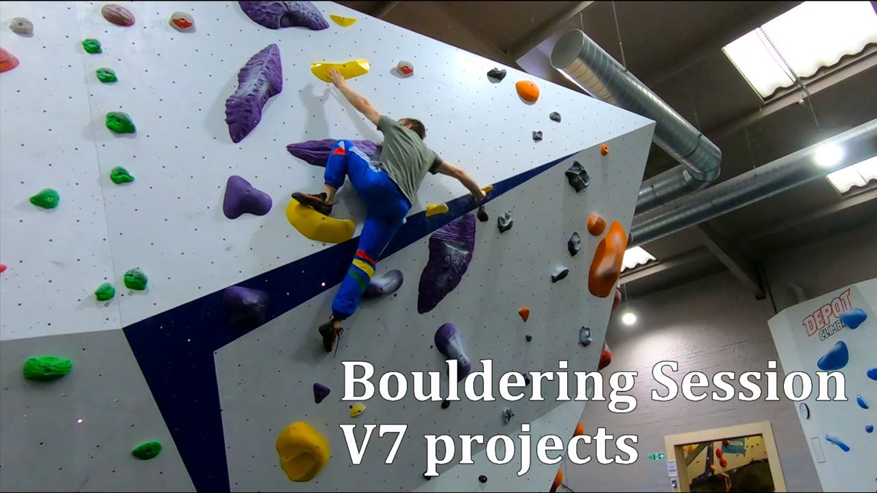 Boulder session V7 projects tips - YouTube