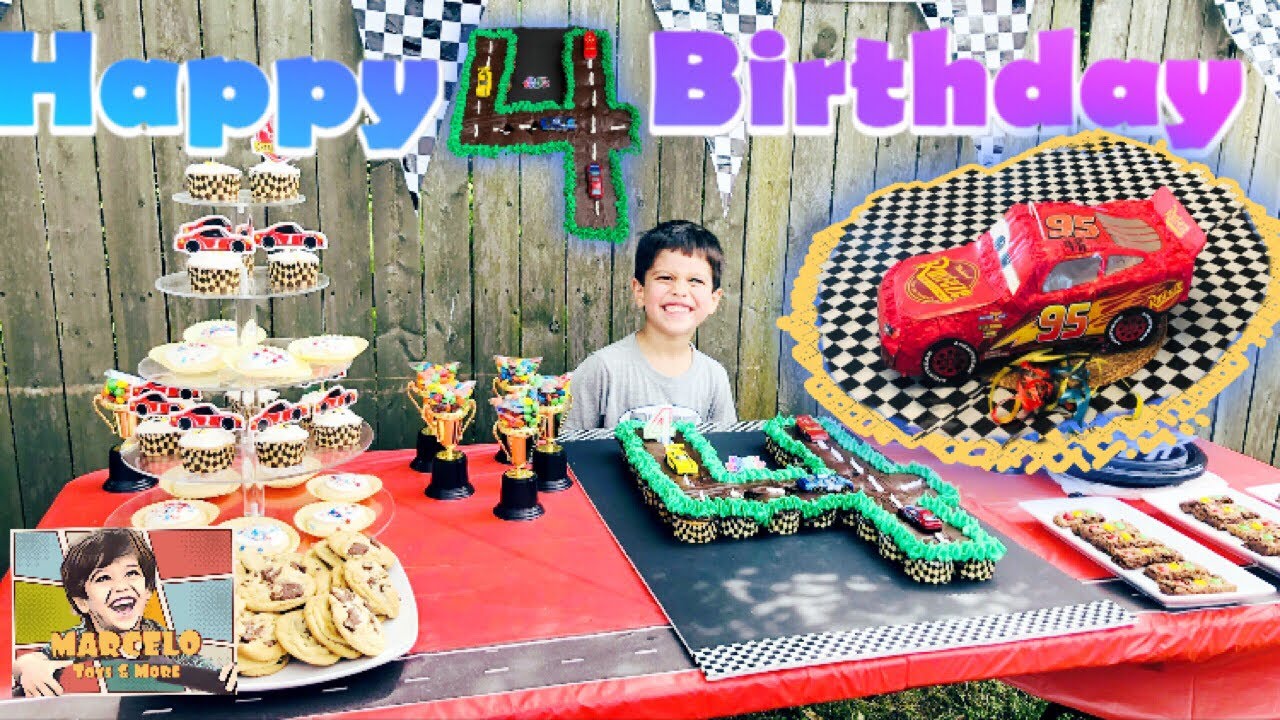 Happy Birthday Song//Kids Race Car Birthday/Marcelo Birthday party ...