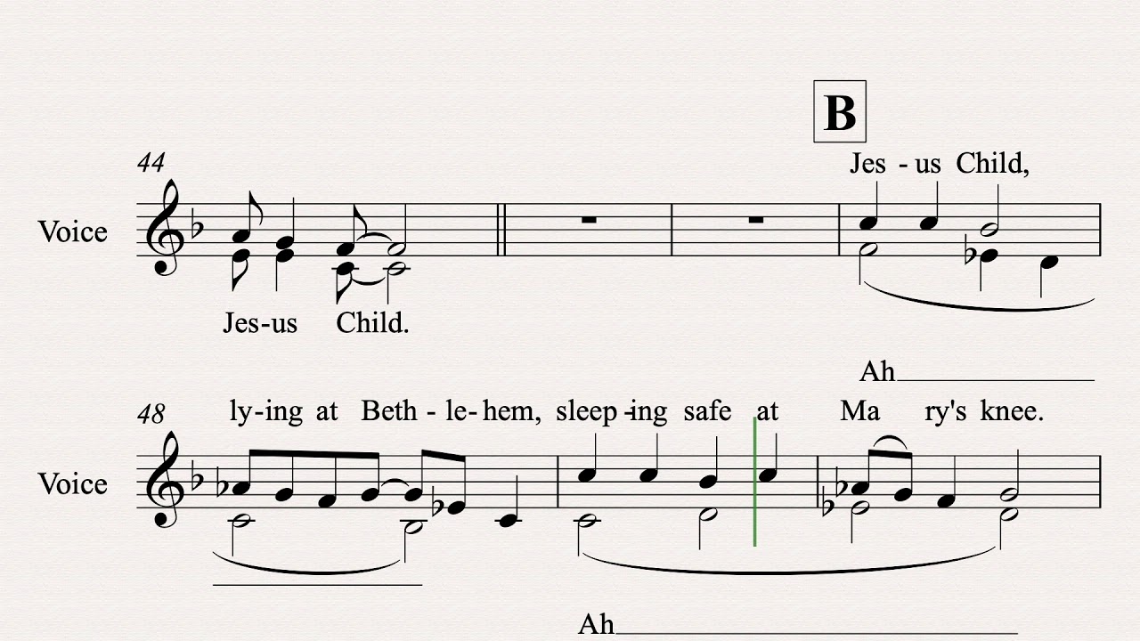 Jesus Child Alto Part - YouTube