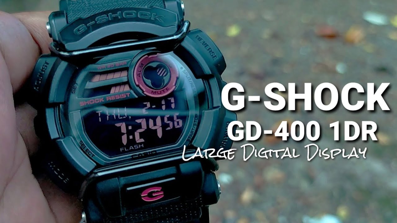 Casio G-SHOCK GD400-1DR - YouTube