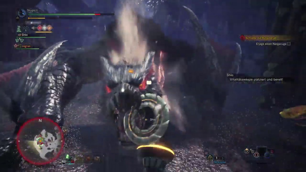 Nargacuga Insect Glaive Monster Hunter World Iceborne - YouTube