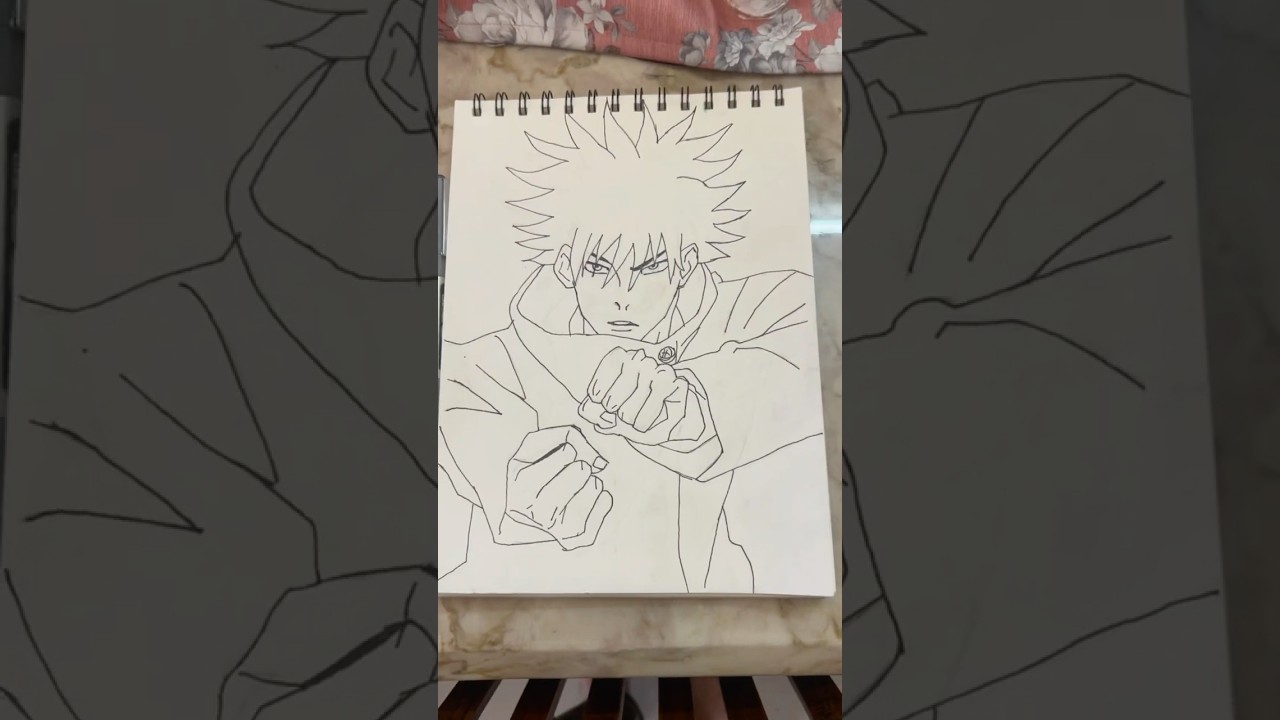Megumi Fushigoro drawing 😎🤩| #jujutsukaisen #fushigoro #drawing #jjk ...