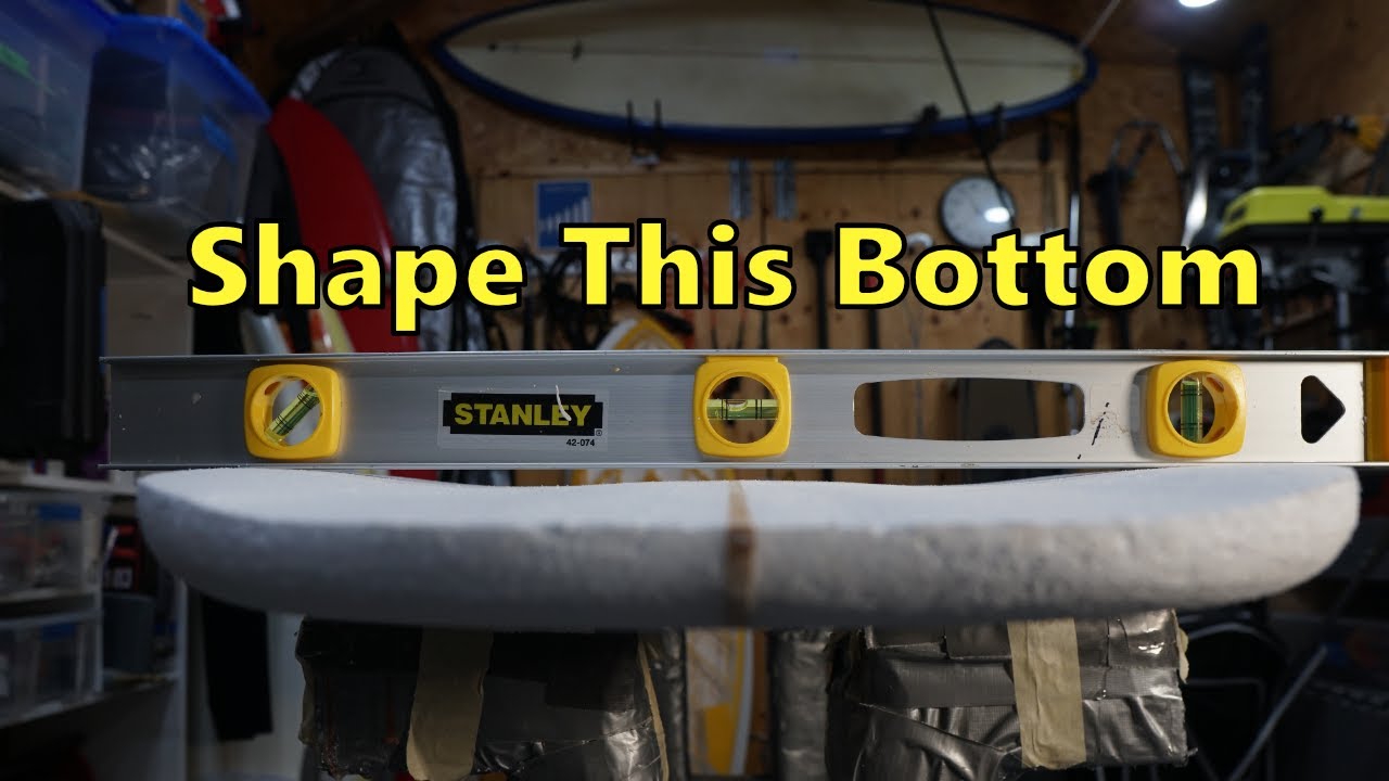 How to Shape a Surfboard Double Concave Bottom - YouTube