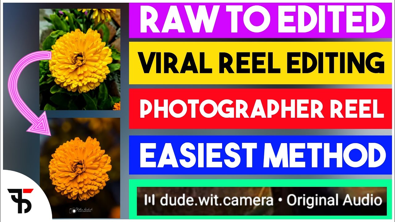 Photographers viral reel editing || Raw to edit reel editing || Tech ...