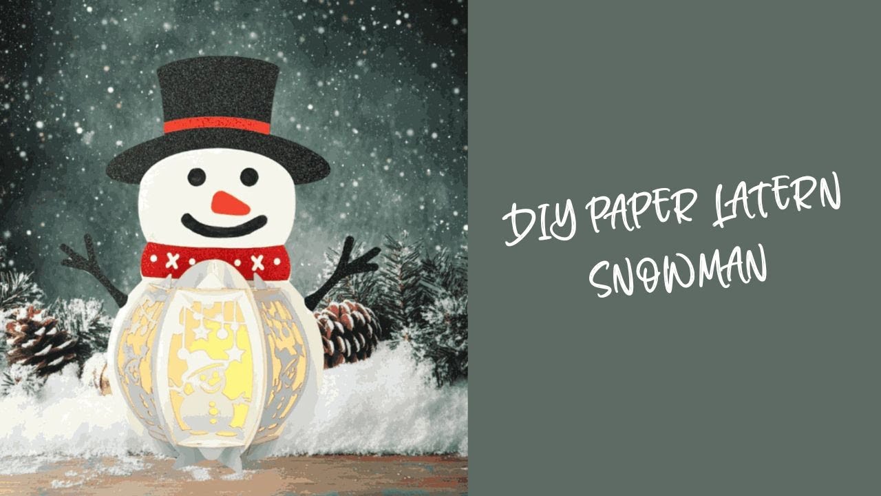☃️ DIY Snowman Paper Lantern | Festive Holiday Craft Tutorial ️ - YouTube