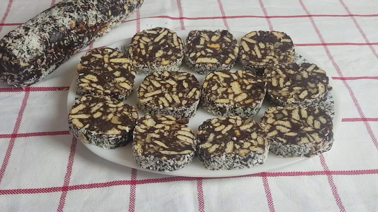 Salam de biscuiti RETETA DETALIATA PAS CU PAS - YouTube