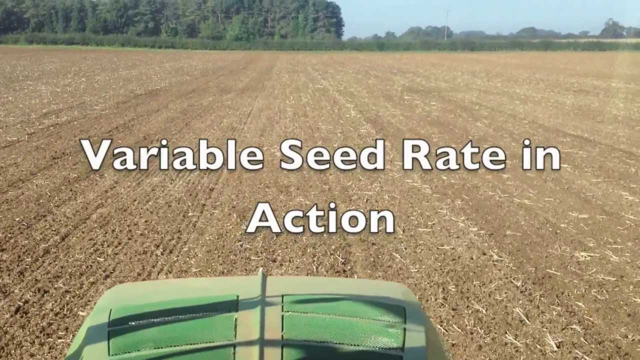 Variable Seed Rate in Operation - YouTube