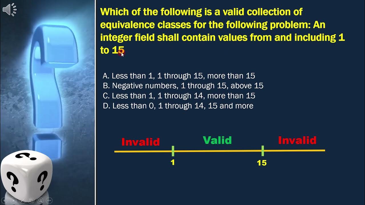 5 1 Equivalence Partitioning 10 ISTQB - YouTube