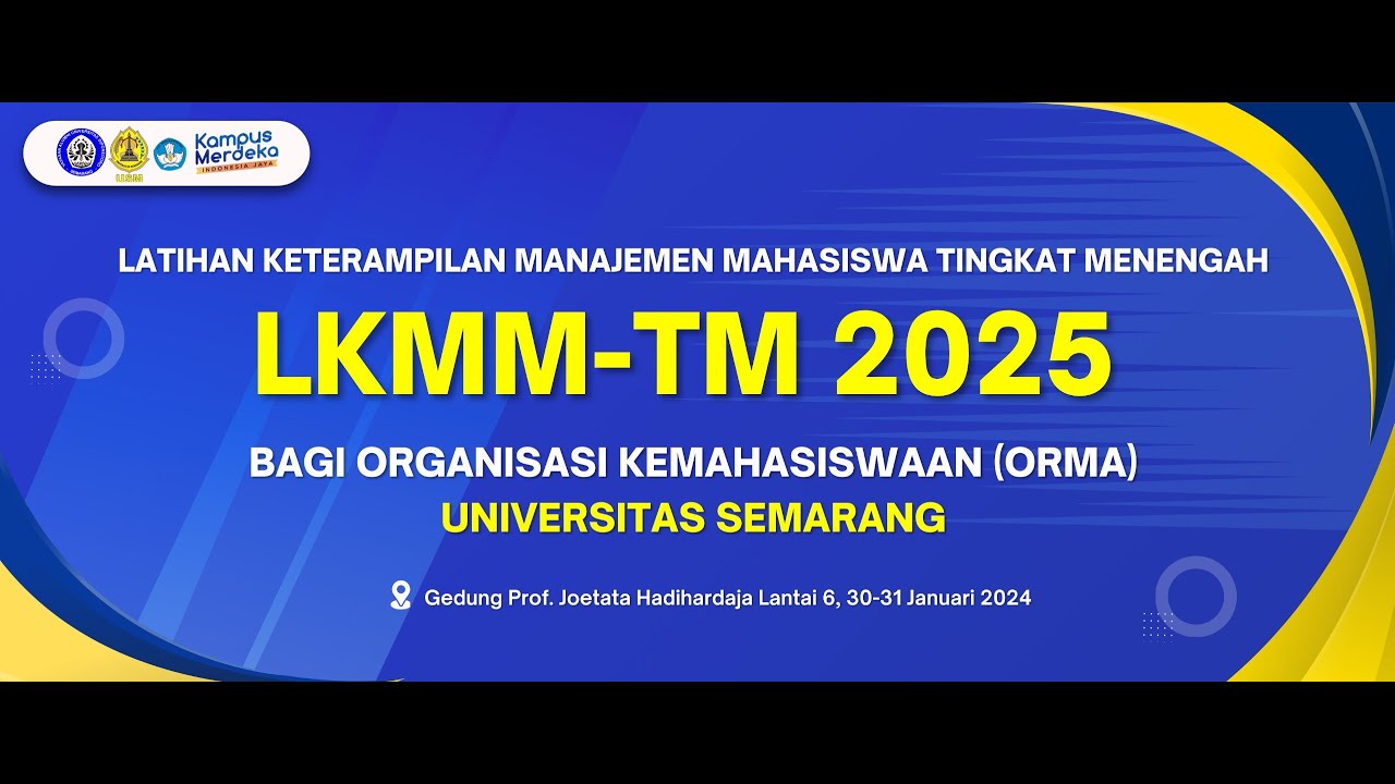 Pembukaan LKMM TM Universitas Semarang 2025 - YouTube