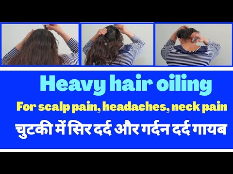 Heavy hair oiling massage |Hair oiling step by step |Hair oiling for ...