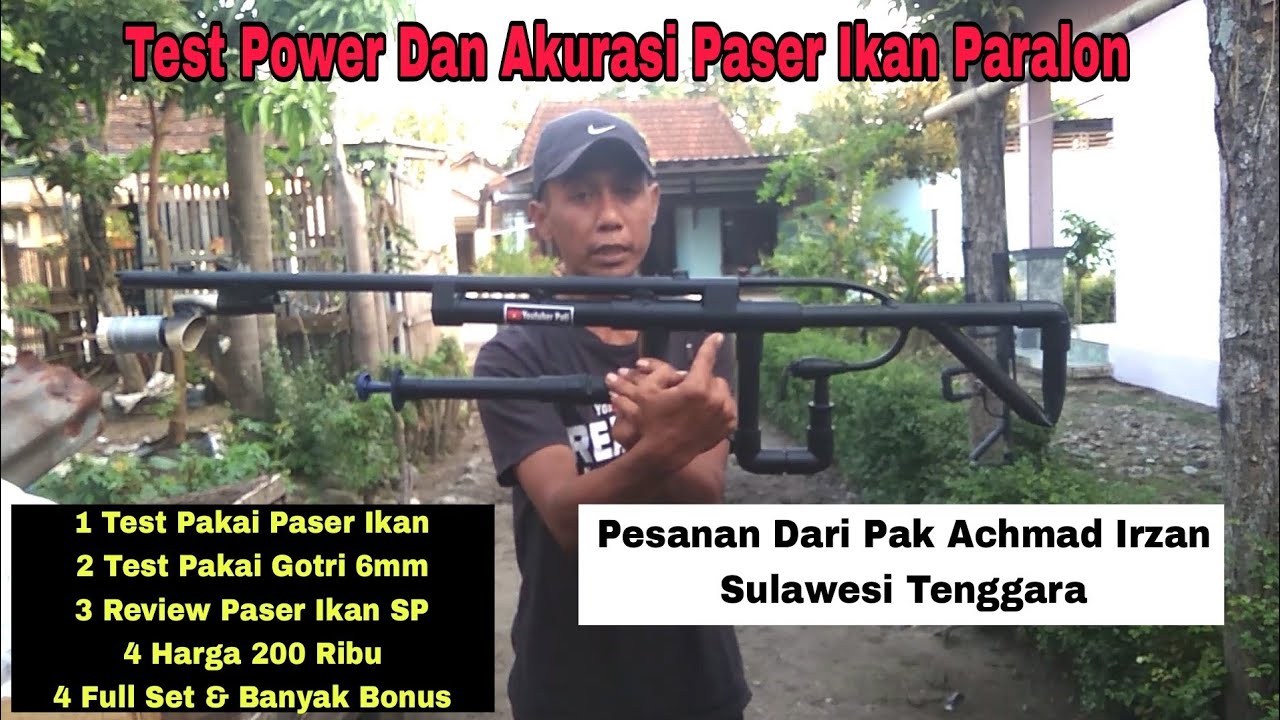 Test Power Dan Akurasi Senapan Paser Ikan Paralon Pesanan Dari Sulawesi ...
