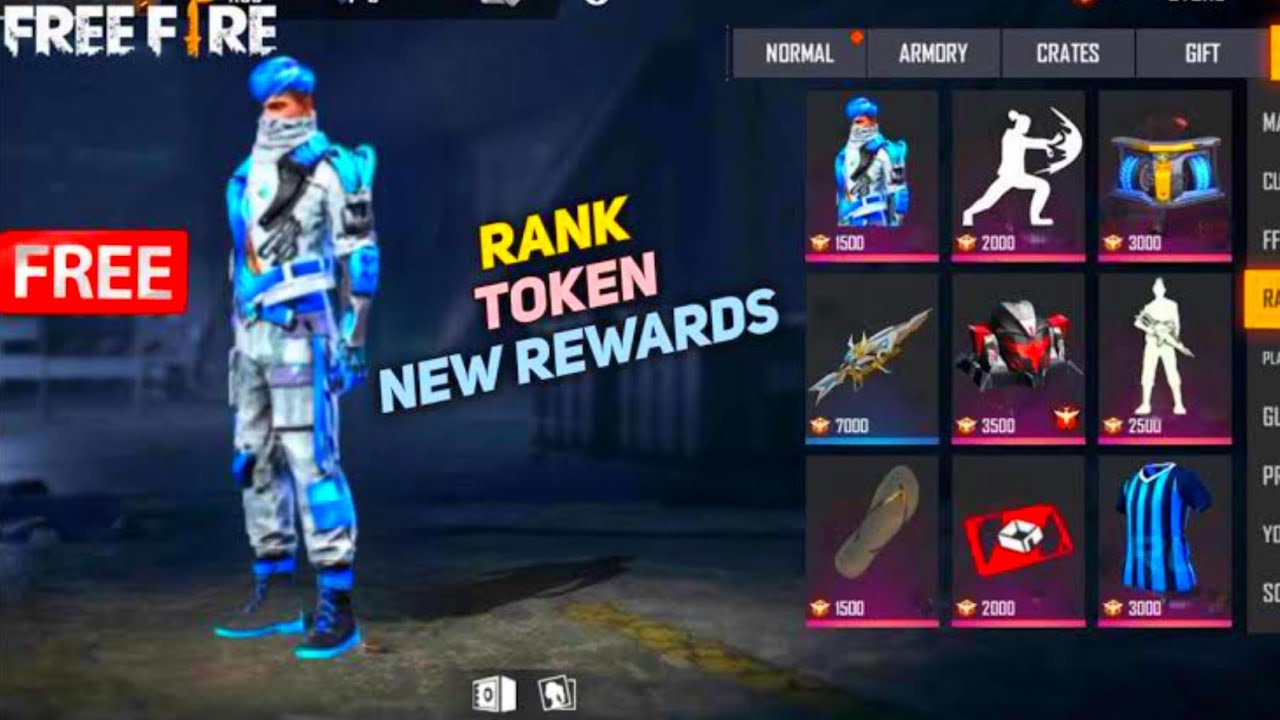 New flag emote in free fire | new rank token rewards | next rank token ...