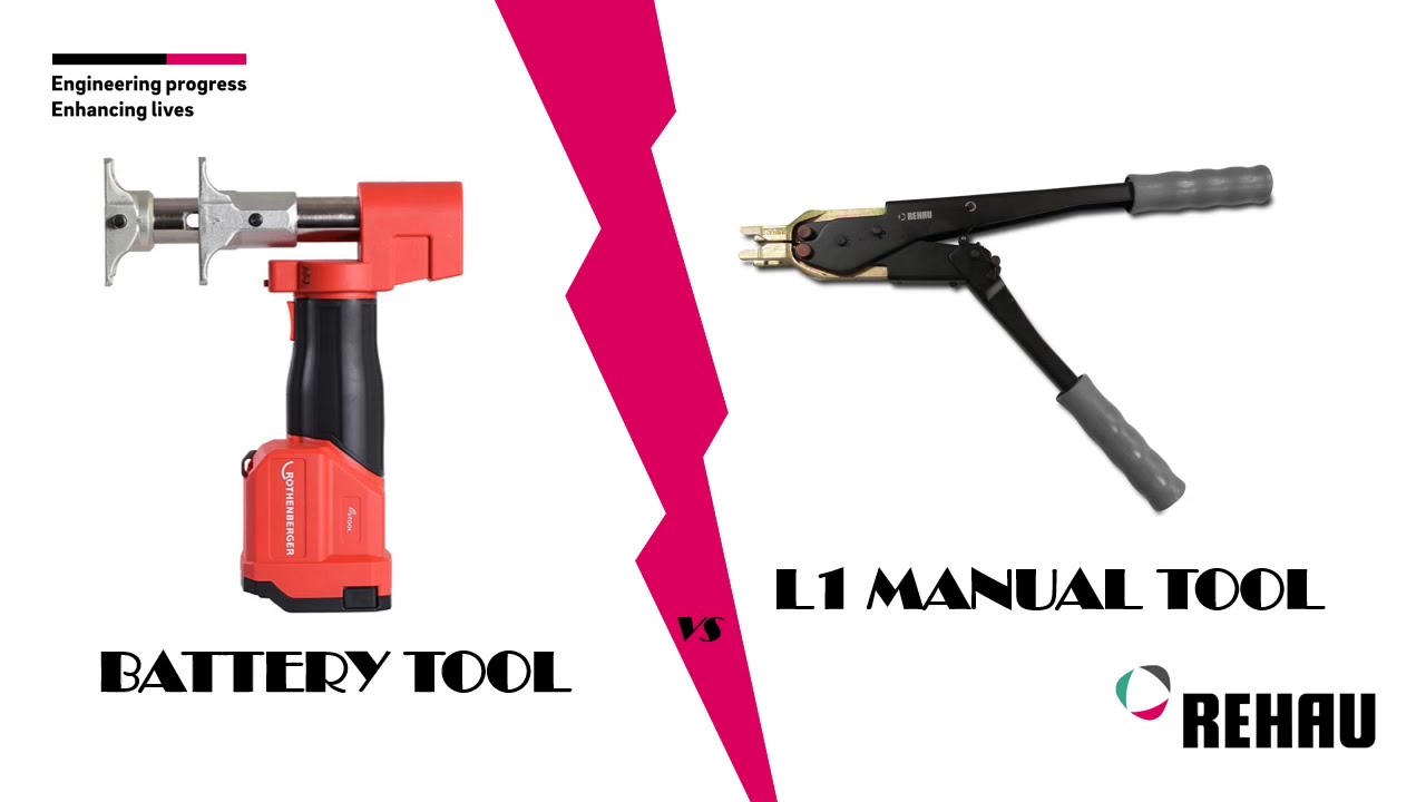Compression Tool - Battery vs REHAU's L1 (manual) - YouTube