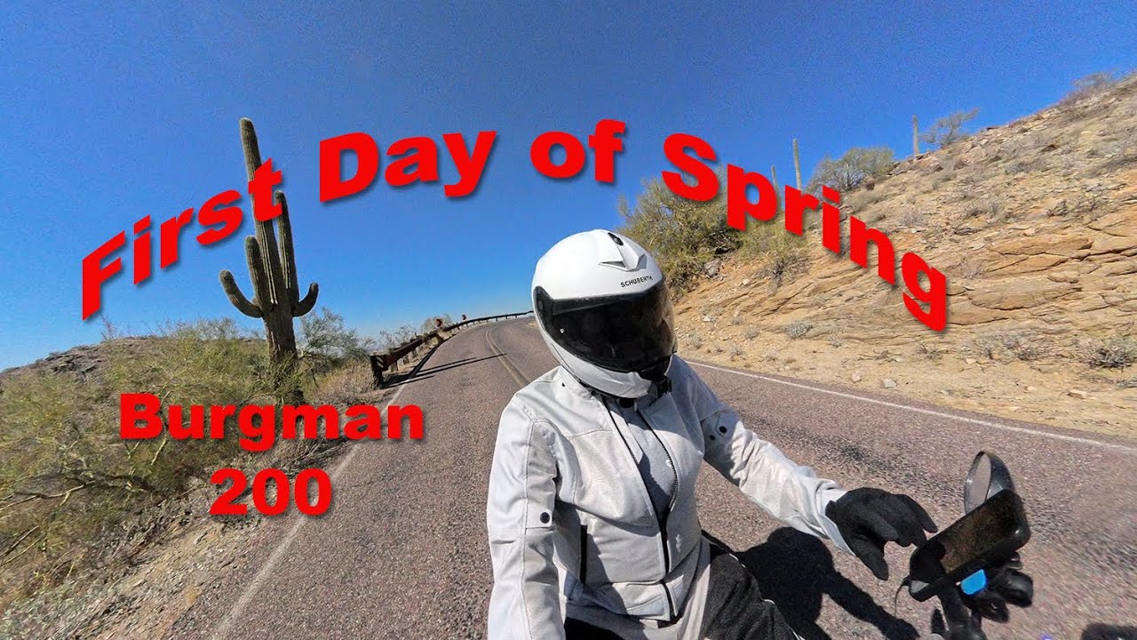 First Day Of Spring - Burgman 200 - YouTube