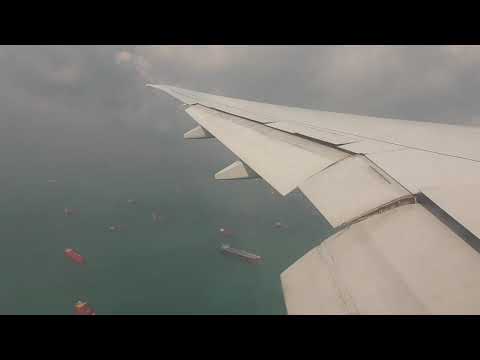 Landing in Singapore | Etihad 77W from Abu Dhabi