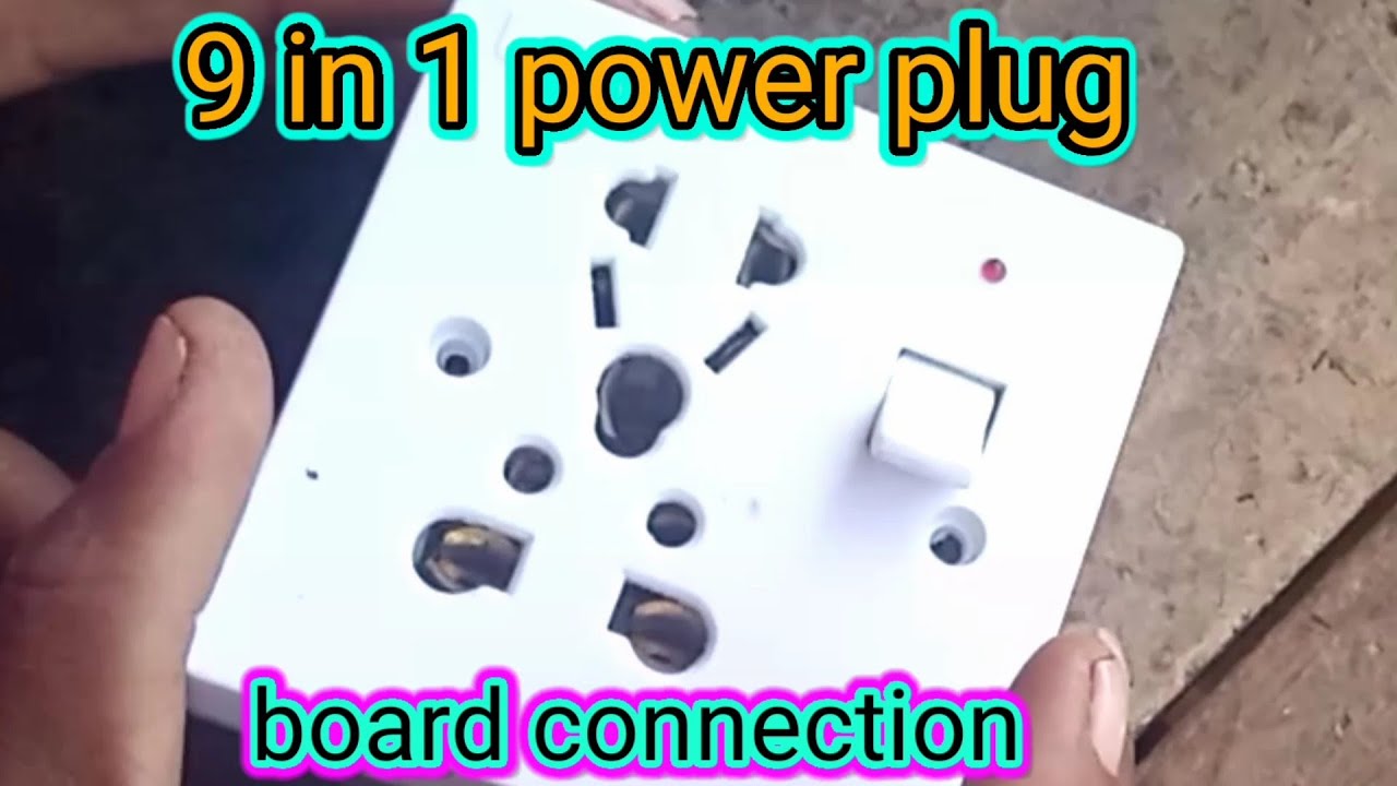 How to power plug board connection/ power plug board connection karne ...