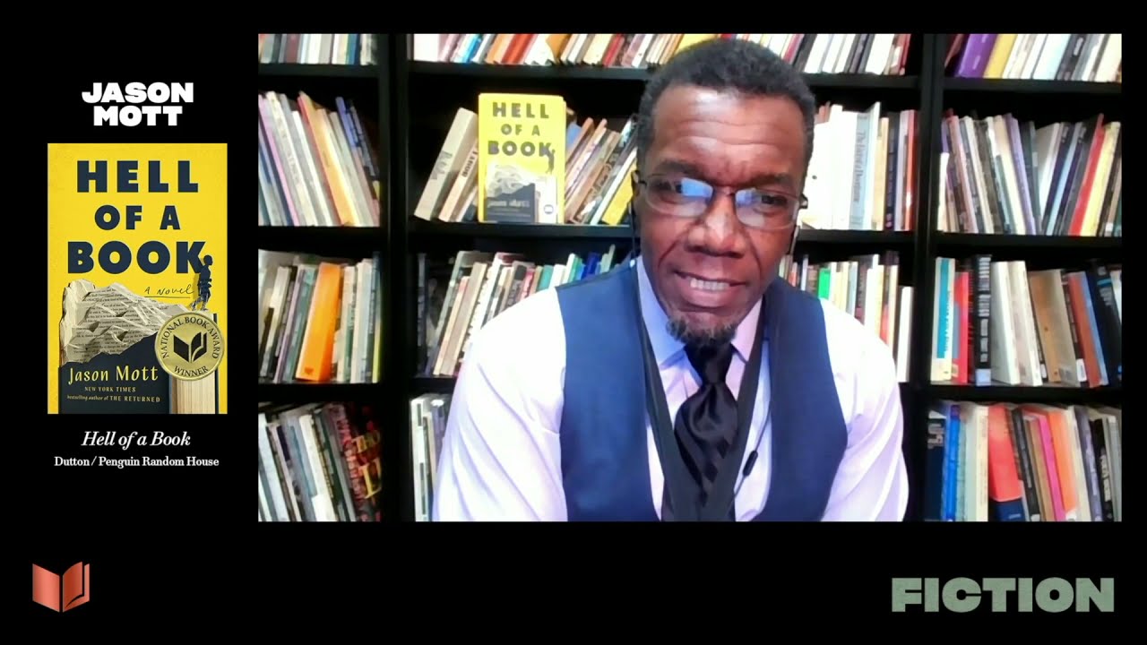 Jason Mott accepts the 2021 National Book Award for Fiction for HELL OF ...