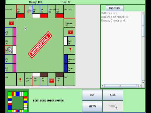 Monopoly game made with Java - YouTube