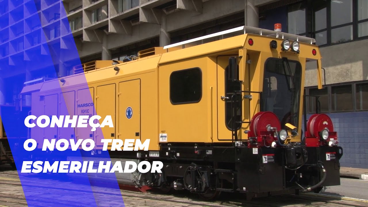 Trem Esmerilhador de última geração chega ao Metrô - YouTube