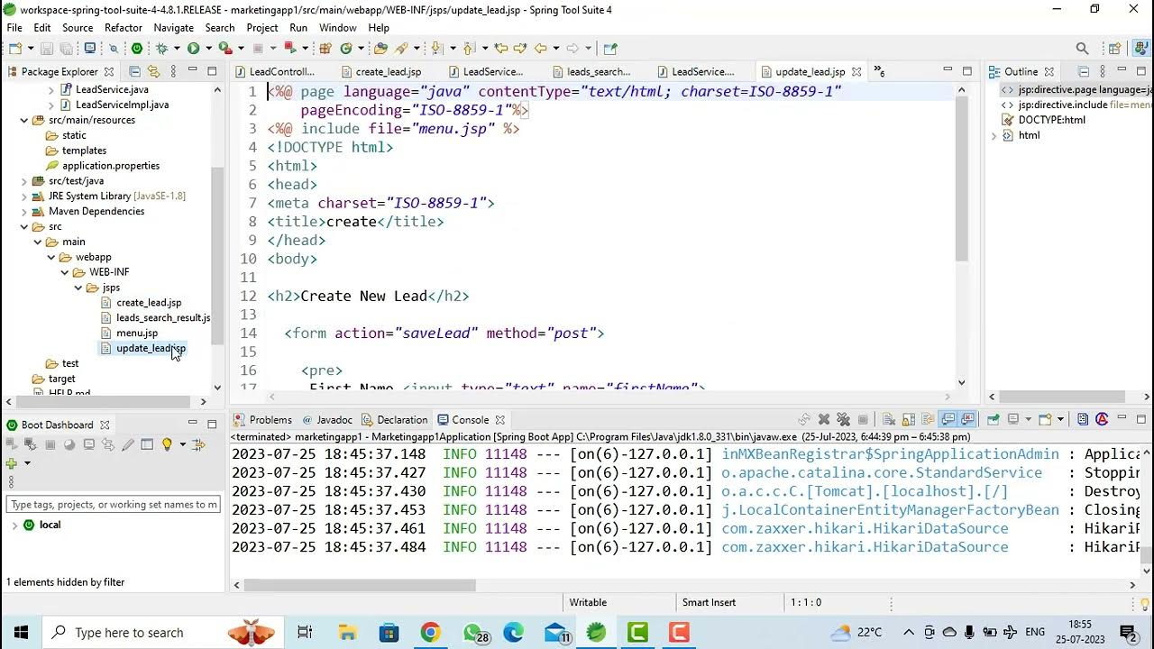 Marketingapp in SpringBoot Part 8 - YouTube