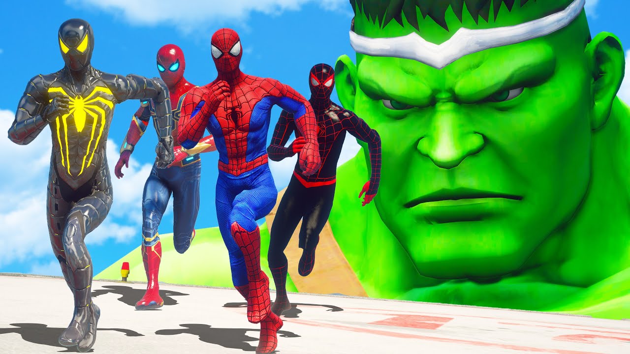 Spider Man Universe | Hulk VS Spiderman Army & Iron Spider Suit ...