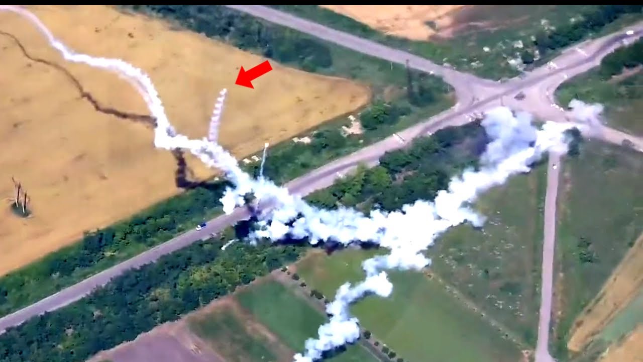 Rockets Misfire After Artillery Hit Remote Mine Laying Vehicle ISDM ...