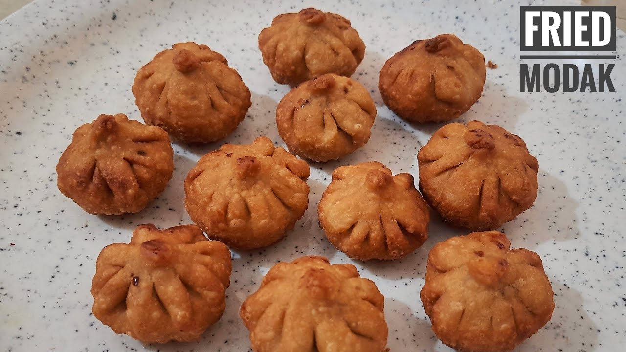 Fried modak|तळलेले मोदक |Modak in 15 mints - YouTube