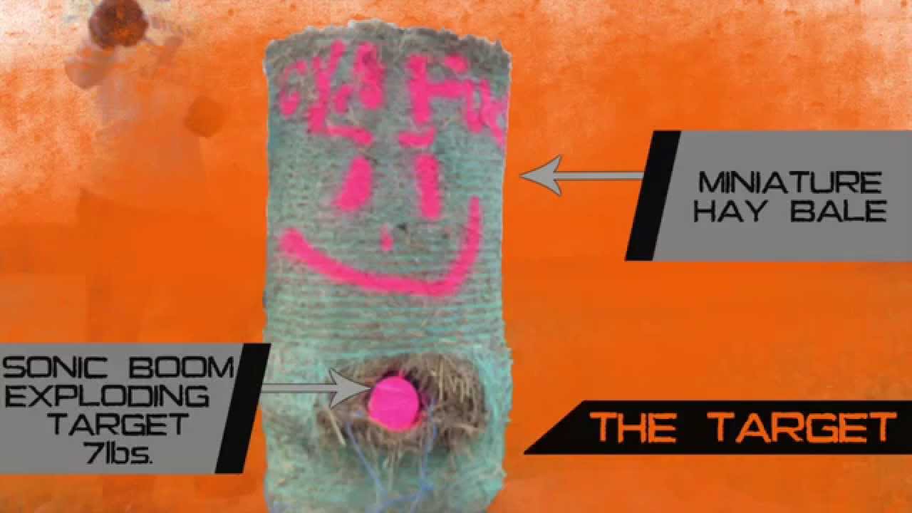 7lb Sonic Boom(Tannerite) Explosive Target Blows Hay Bale To ...