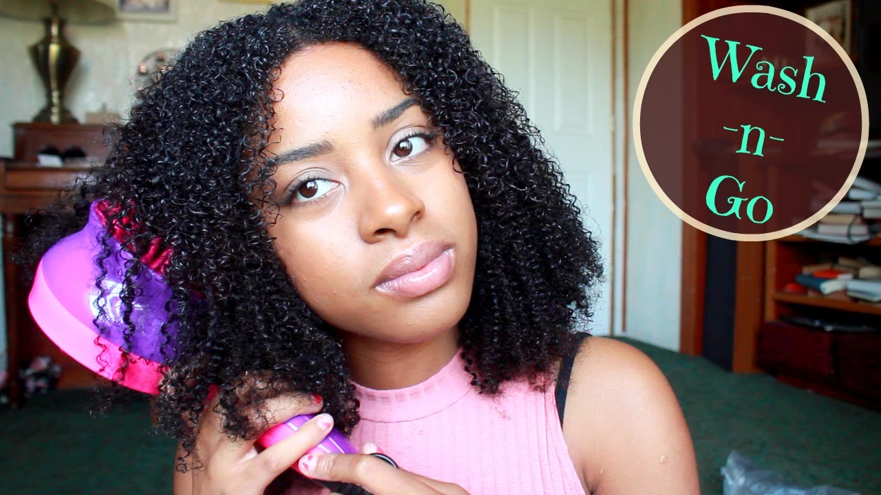 Quick And Easy Wash N Go Tutorial On Kinky Curly Hair Hergivenhair