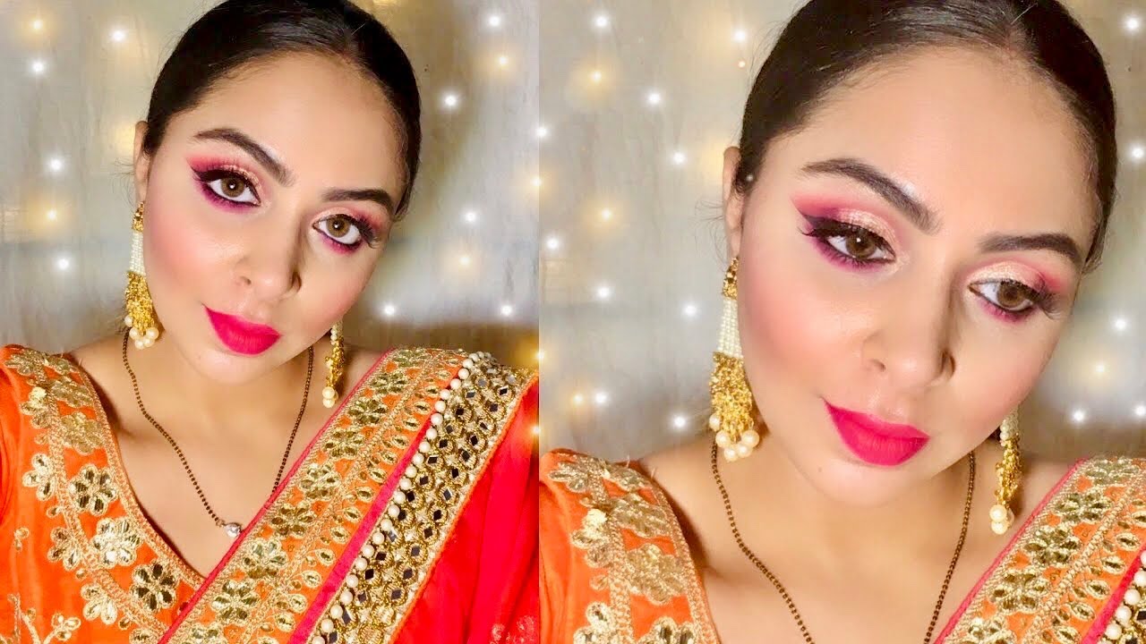 EASY TRADITIONAL INDIAN MAKEUP LOOK || SIMPLE & EASY || The Passionista ...