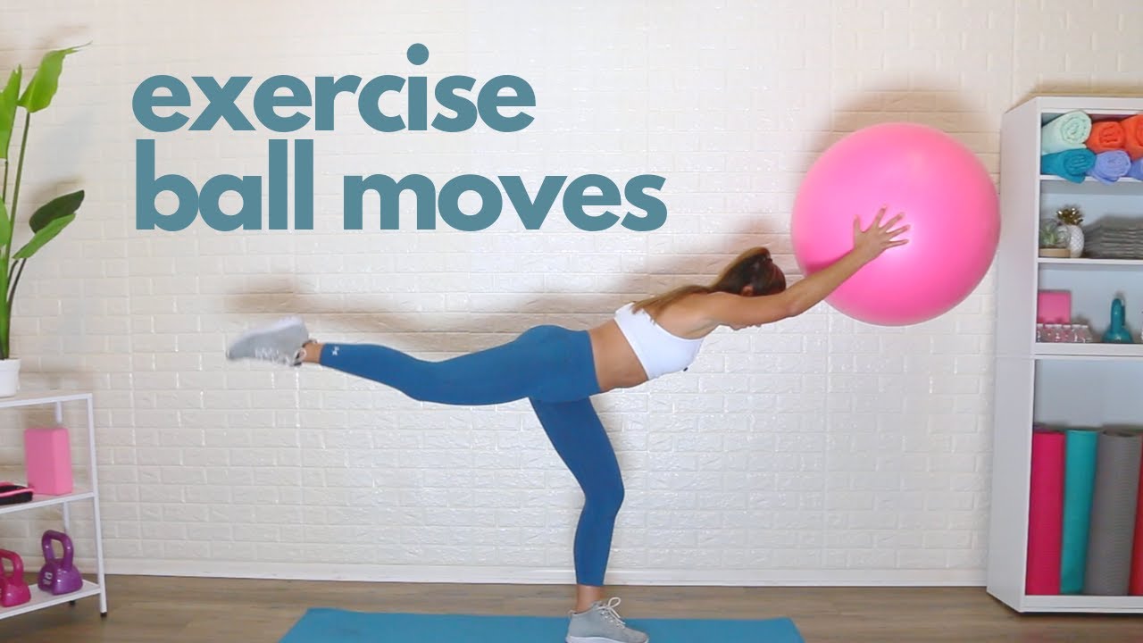Workouts to do with an EXERCISE BALL | Total Body Tone - YouTube