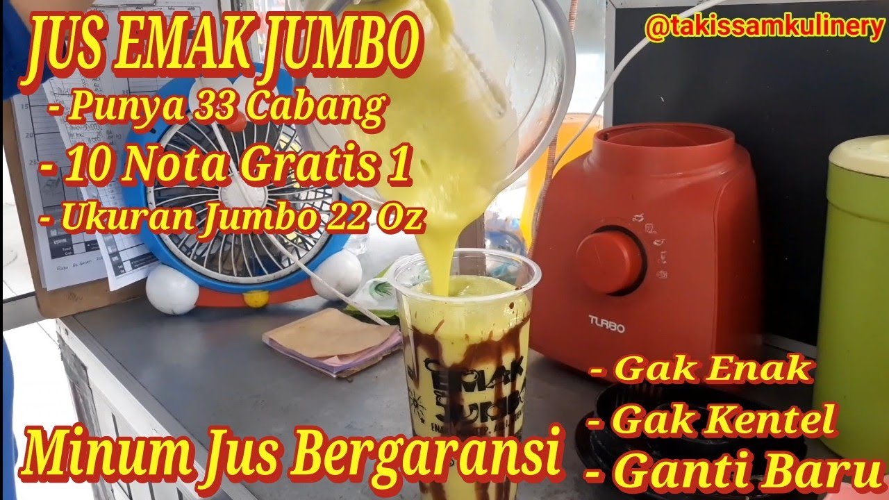 JUS EMAK JUMBO‼️MINUM JUS DI SINI BERGARANSI, GAK ENAK GAK KENTEL AUTO ...