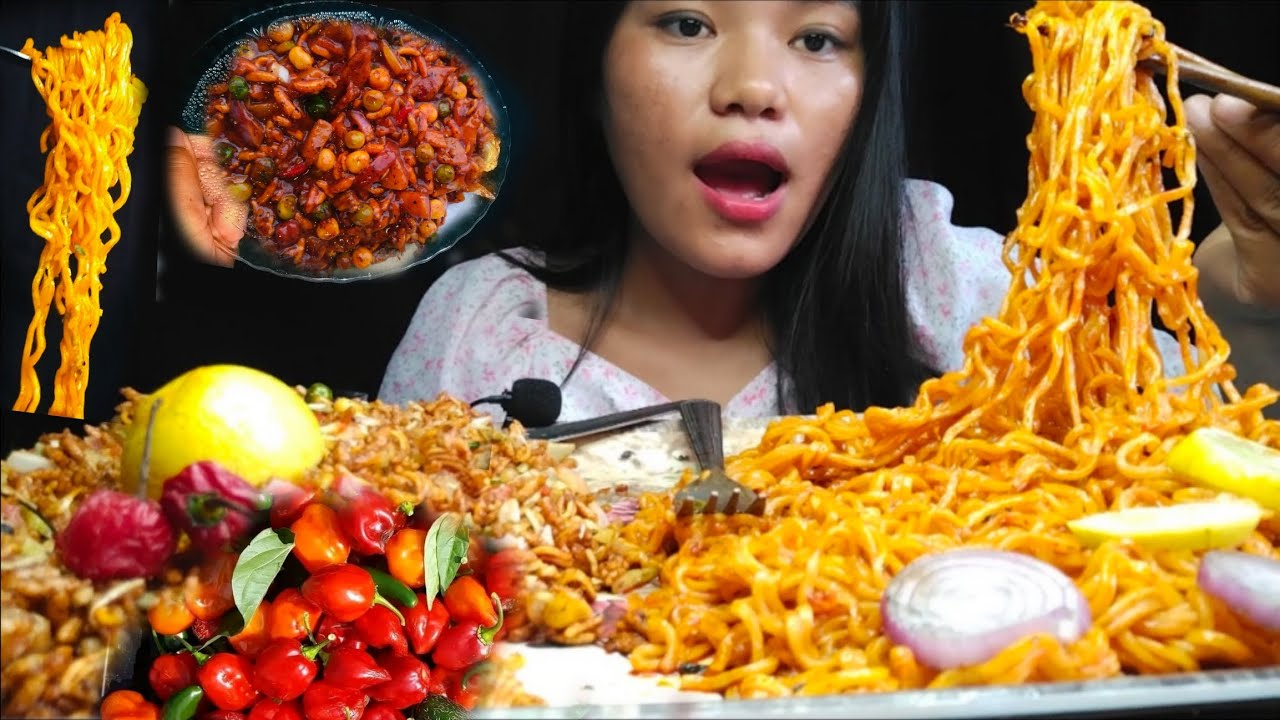 3X SPICY CORRENT NOODLES GILO PIRO CHATPATE AKHABARE KHORSANI @YouTube ...