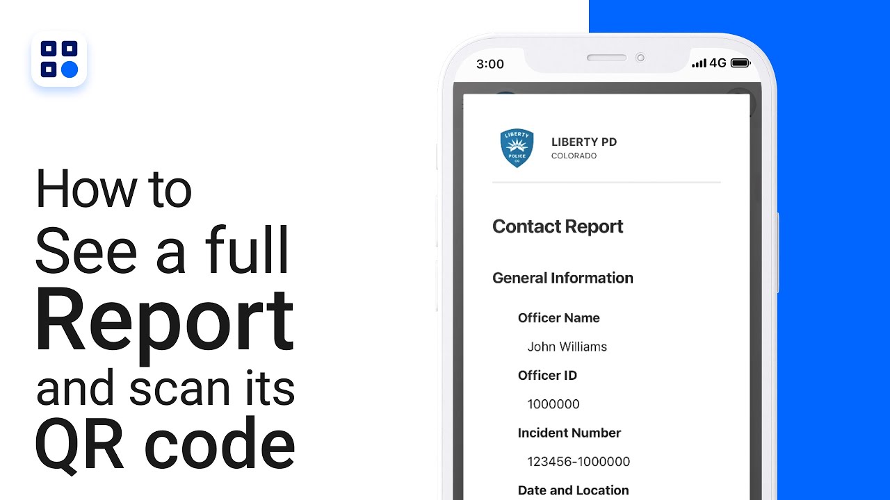 How to: See a full report and scan its QR code - YouTube