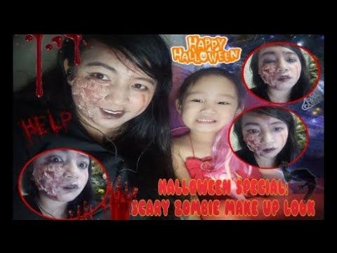 HALLOWEEN SPECIAL/SCARY ZOMBIE MAKE UP LOOK - YouTube