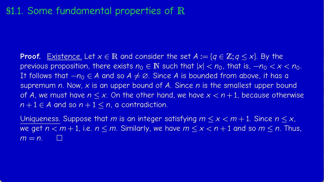 M1106 - Analysis IV - Section1.1 - Part2 - YouTube